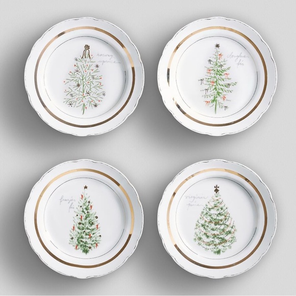 Pottery Barn | Dining | Pottery Barn New Vintage Tree Appetizer Plates ...